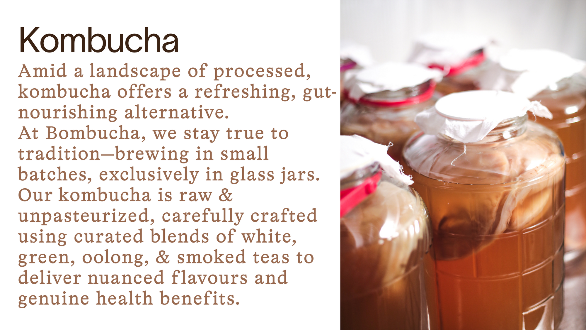 Bombucha- Authentic Kombucha Kimchi Sauerkraut Kvass for gut health ...