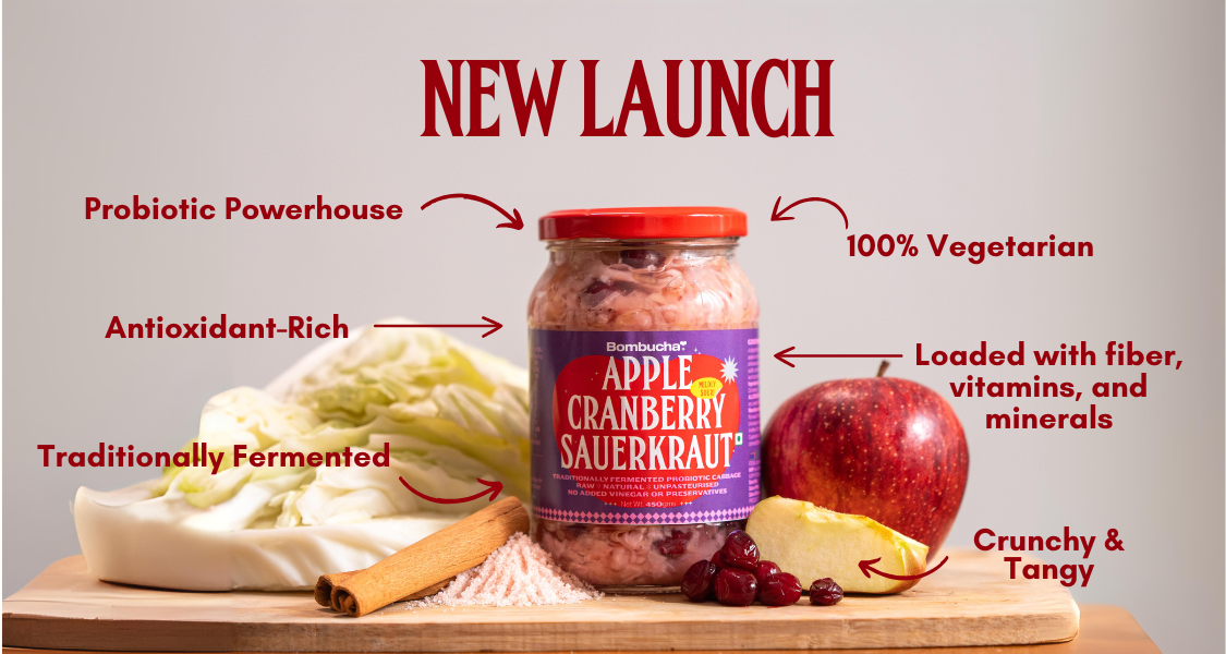 Bombucha- Authentic Kombucha Kimchi Sauerkraut Kvass for gut health ...