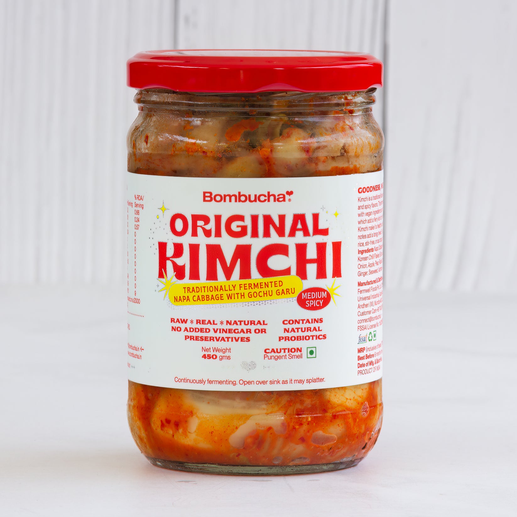 Kimchi - Original 450gm (MUM) – Bombucha.in